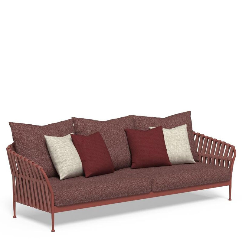 Talenti - Divano Frame 3 posti red indian red - LONGHO | Design Concept ...