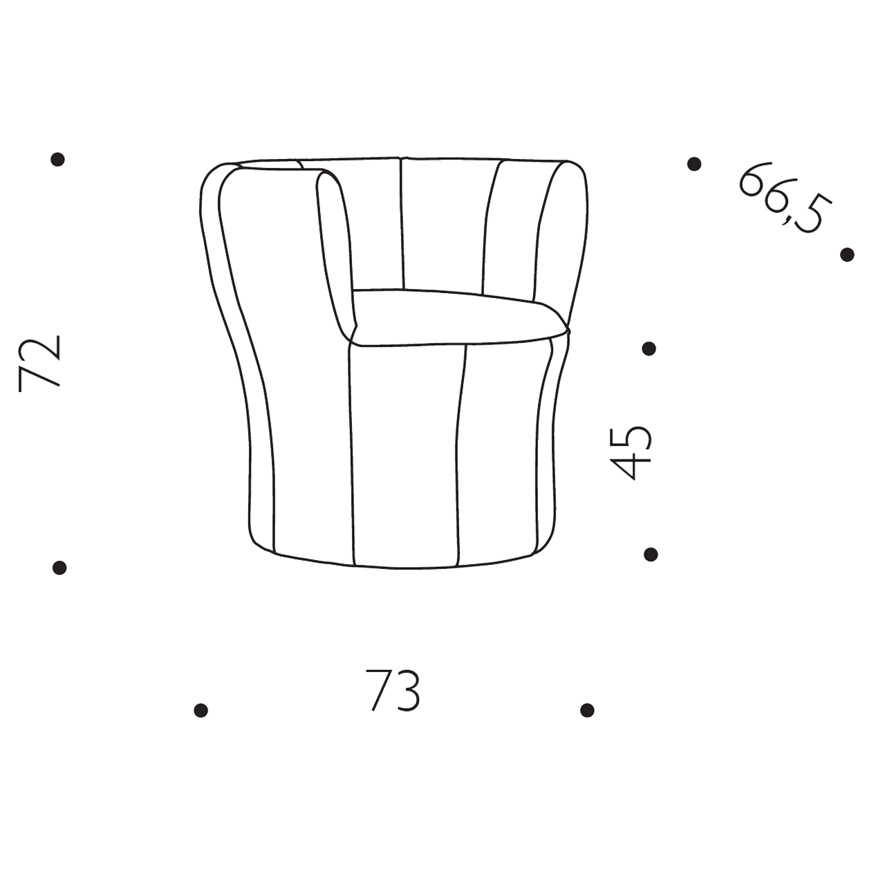 Driade - Poltrona Lisa - LONGHO | Design Concept Store