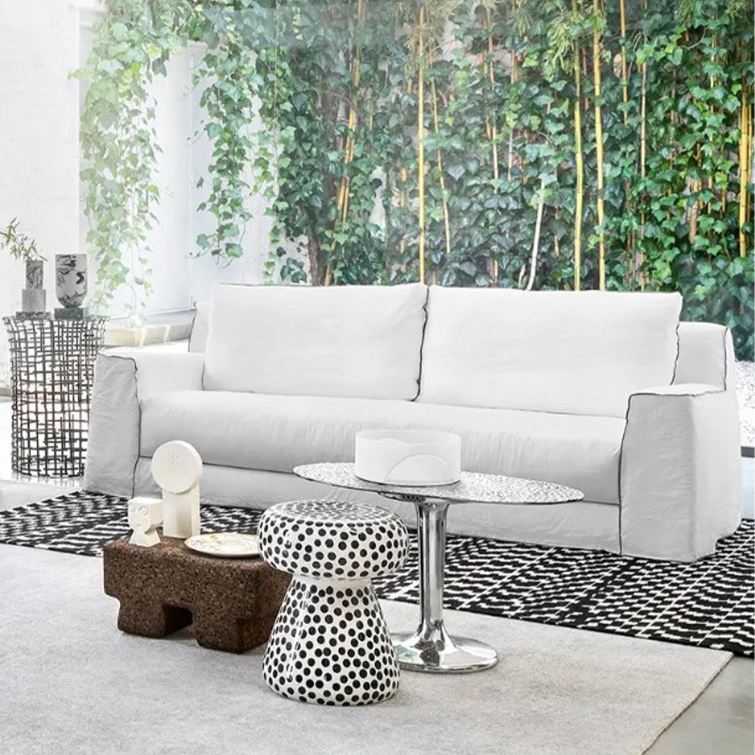 Gervasoni - Tavolino/ Pouf Inout 44 pois - LONGHO | Design Concept Store