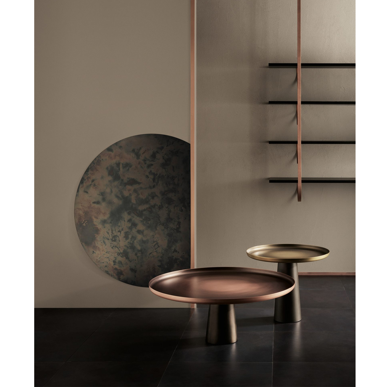 De Castelli – Tavolino Sunset ottone - LONGHO | Design Concept Store