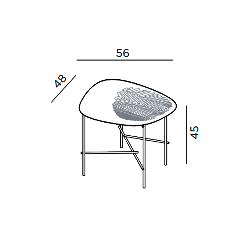 De Castelli - Tavolino Syro 45 rame DeLabrè - LONGHO | Design Concept Store