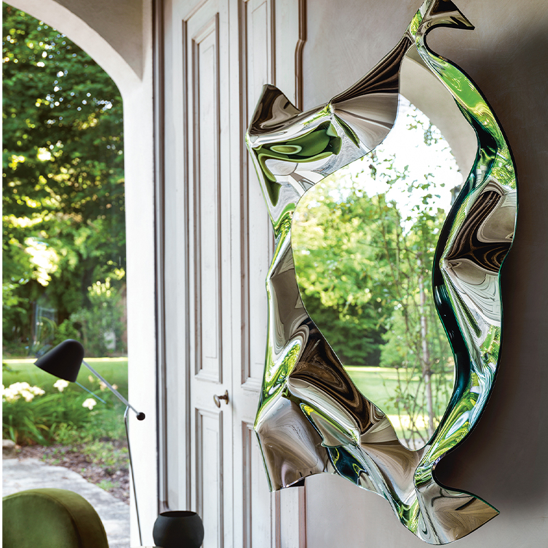 Fiam - Specchio quadrato Christine in vetro retroargentato - LONGHO ...