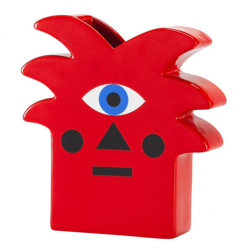 Qeeboo - Vaso Oggian Red Palm - LONGHO | Design Concept Store