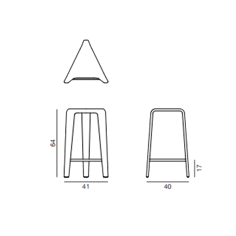 Arper - Sgabello Ply Counter Stool - LONGHO | Design Concept Store