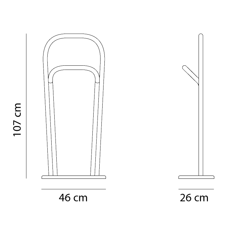 Thonet - Servo Muto Arch Clothes Valet - LONGHO | Design Concept Store