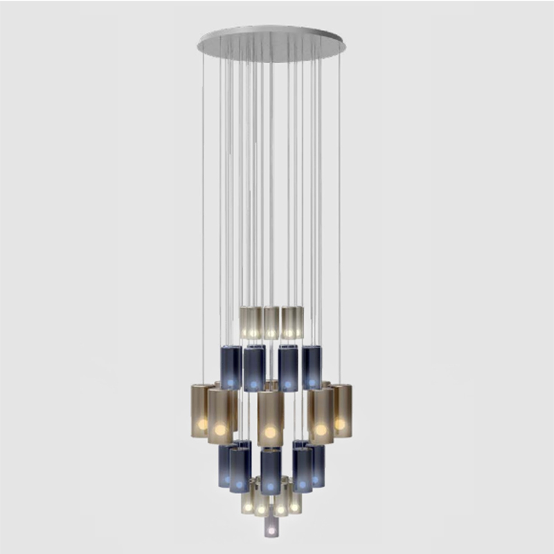 Penta light - Lampada a sospensione Lit Big Cluster 3E - LONGHO ...