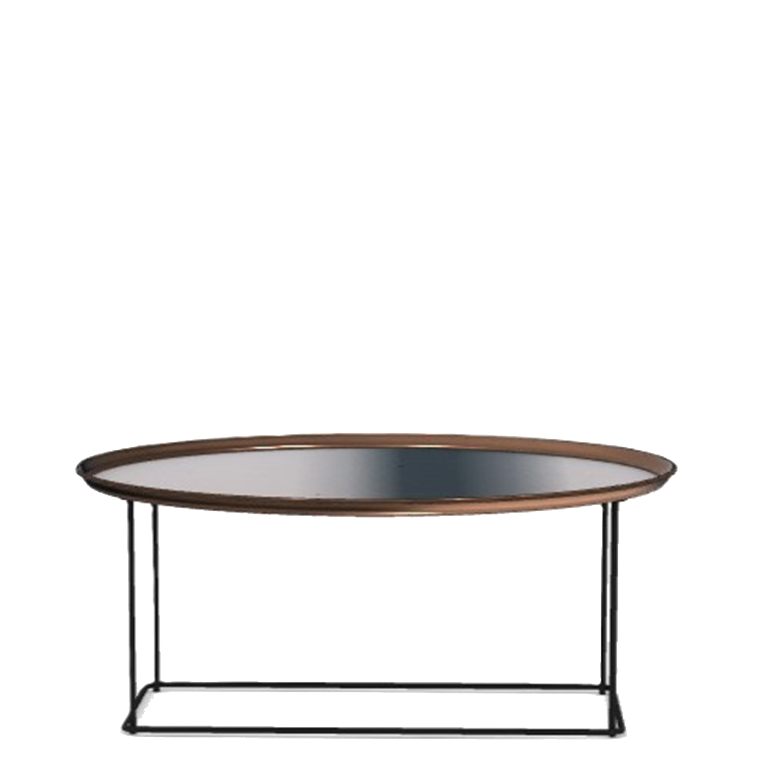 B&B Italia - Tavolino Fat Fat h.32 piano rame struttura verniciata nera ... B&B Italia - Tavolino Fat Fat h.32 piano rame struttura verniciata nera ...
