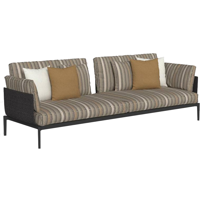 Talenti - Divano Leaf 3 Posti Graphite inkas pattern - LONGHO | Design ...