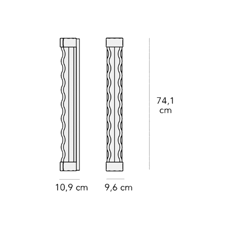 Fontana Arte - Lampada da Parete Frenesi - LONGHO | Design Concept Store