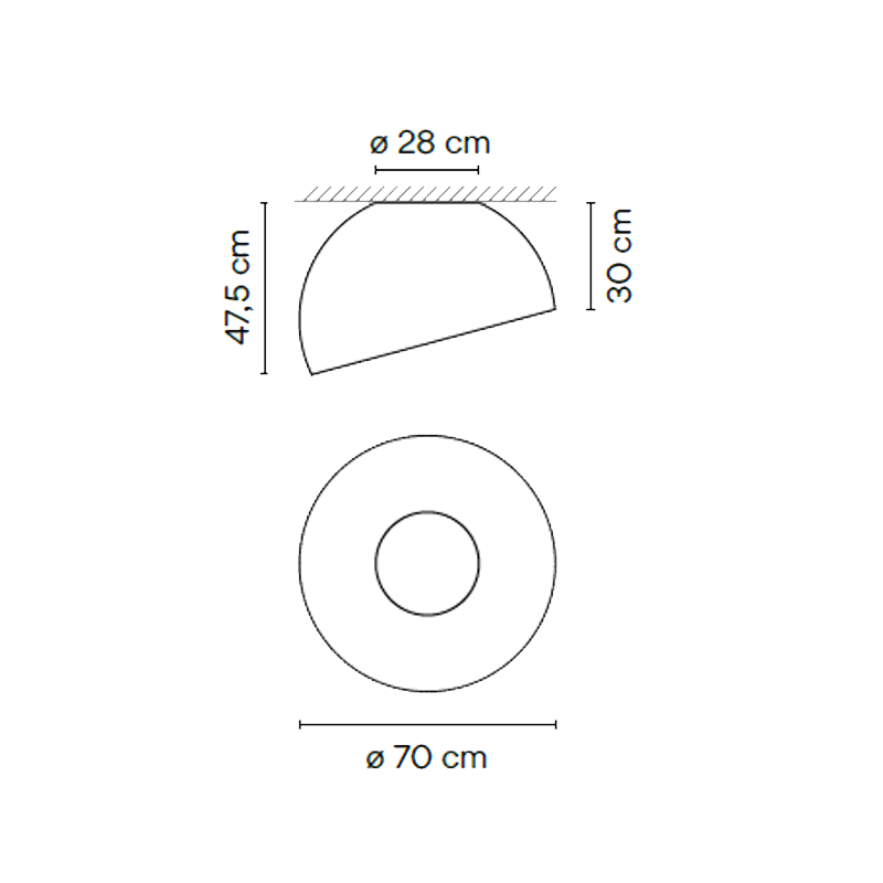 Vibia - Lampada da soffitto Duo 4880 grafite - LONGHO | Design Concept Store