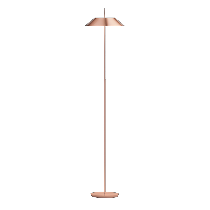 Vibia - Lampada da terra Mayfair rame satinato Sensore tattile - LONGHO | Design Concept Store