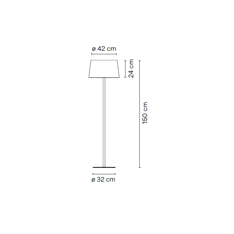 Vibia - Lampada da terra Warm 4906 verde - LONGHO | Design Concept Store