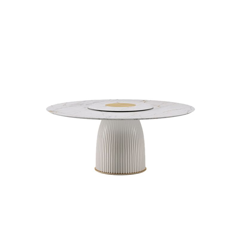 Paolo Castelli - Tavolo rotondo Dione Lazy Susan d160 Marmo Calacatta ...
