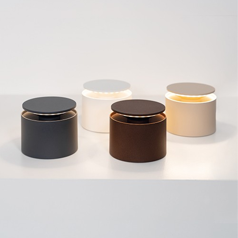 Zafferano - Lampada da tavolo Push-up grigio scuro - LONGHO | Design ...