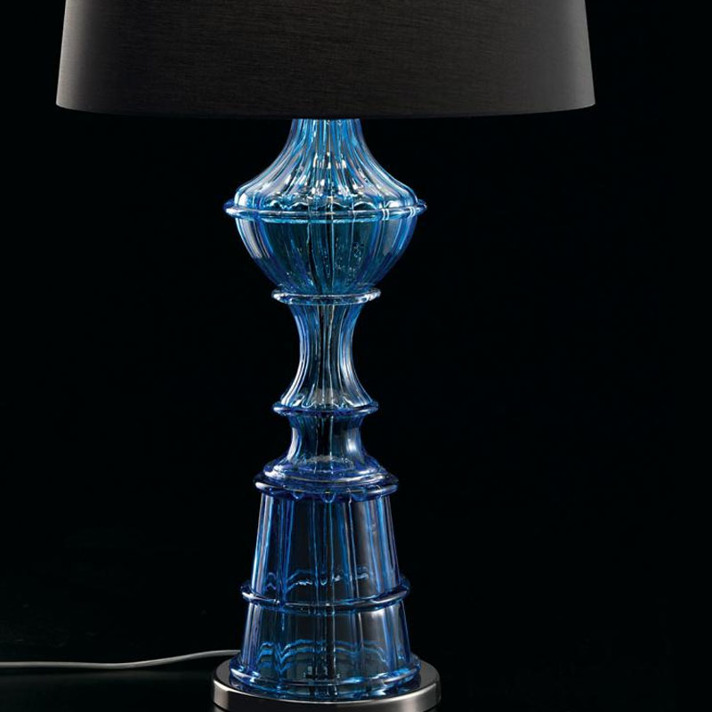Barovier&Toso - Lampada da tavolo Samurai 7052 Bluastro - LONGHO | Design Concept Store