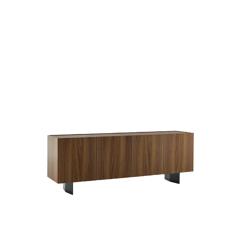 Bonaldo – Madia Outline base metallo bronzo legno noce canaletto ...