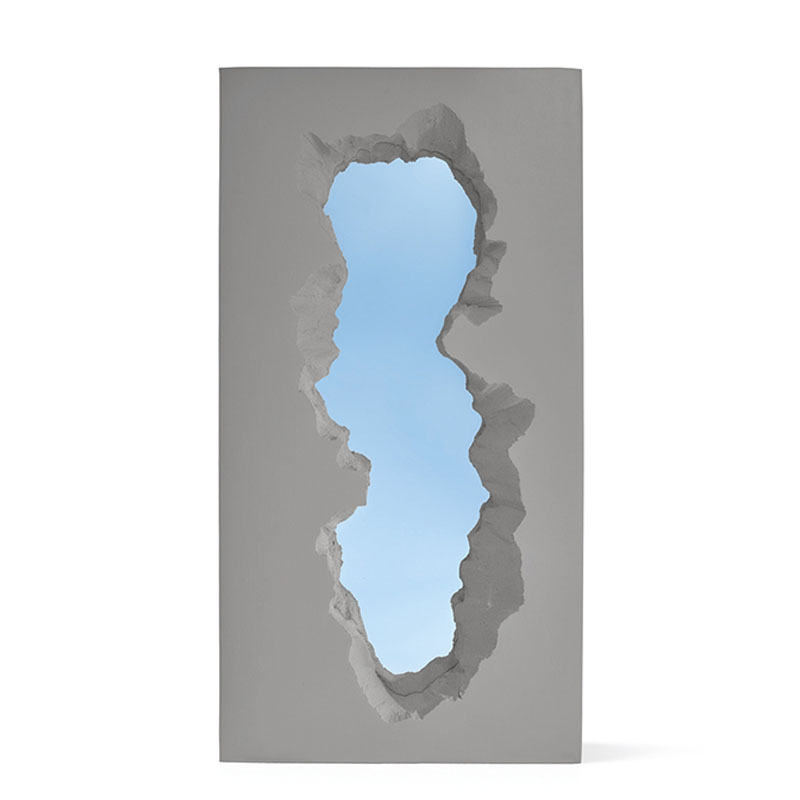 Gufram - Specchio da terra Broken Mirror grigio - LONGHO | Design ...