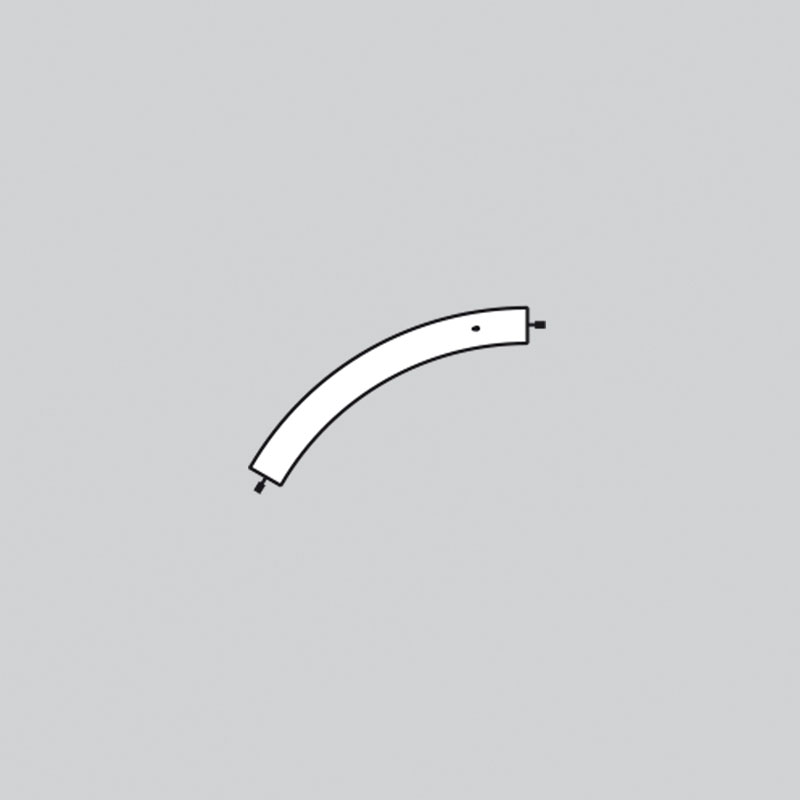 Artemide – Alphabet of light system Parete/Soffitto Curvo 60° 3500K ...