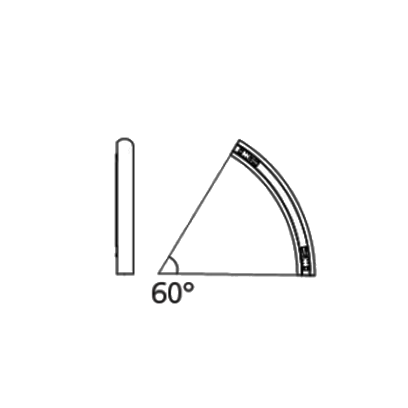 Artemide – Alphabet of light system Parete/Soffitto Curvo 60° 3500K ...