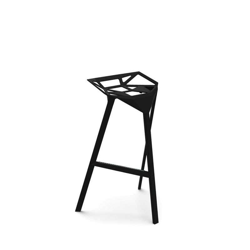 Magis - Sgabello Stool One gambe alluminio seduta bianca - LONGHO ...